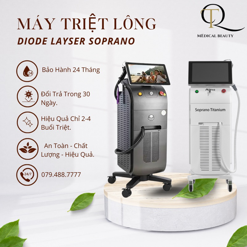 Máy Triệt Lông Diose laser 808 Soprano Titanium 1 Tay Cầm [ BẢO HÀNH 24 ...