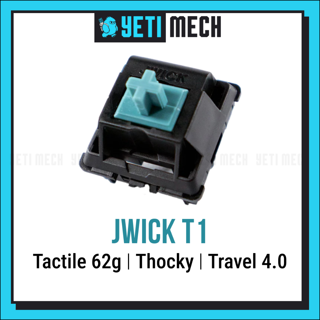 JWICK T1 | Tactile 62g | Travel 4.0mm | Switch bàn phím cơ | yeti mech ...