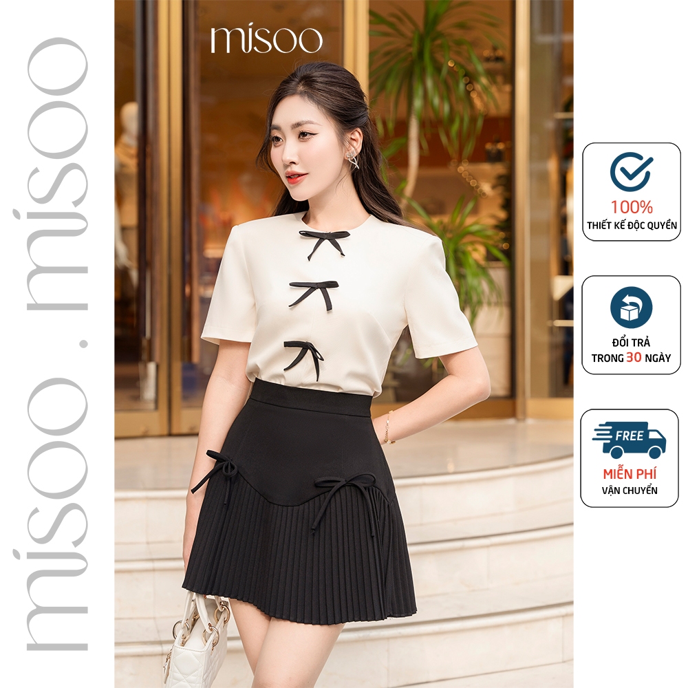 Doris Tiana MISOO - SET ÁO VÁY 3 NƠ, Thiết Kế Chiết Eo, Có Đệm Vai, Váy ...