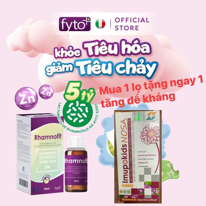 (Mua 1h tặng 1 tăng đề kháng )Rhamnofit bổ sung 5 tỷ lợi khuẩn và kẽm ...