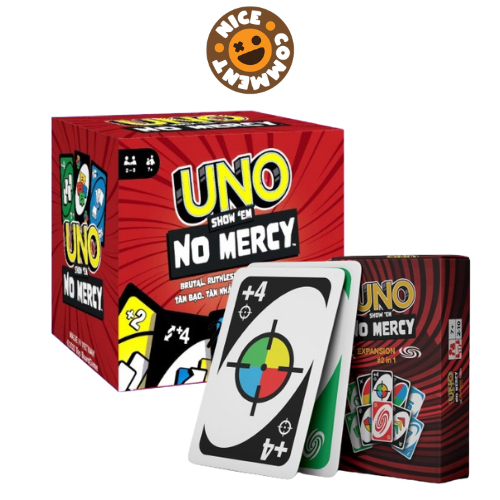 Combo UNO No mercy + Bản mở rộng UNO No mercy - Boardgame UNO No mercy ...