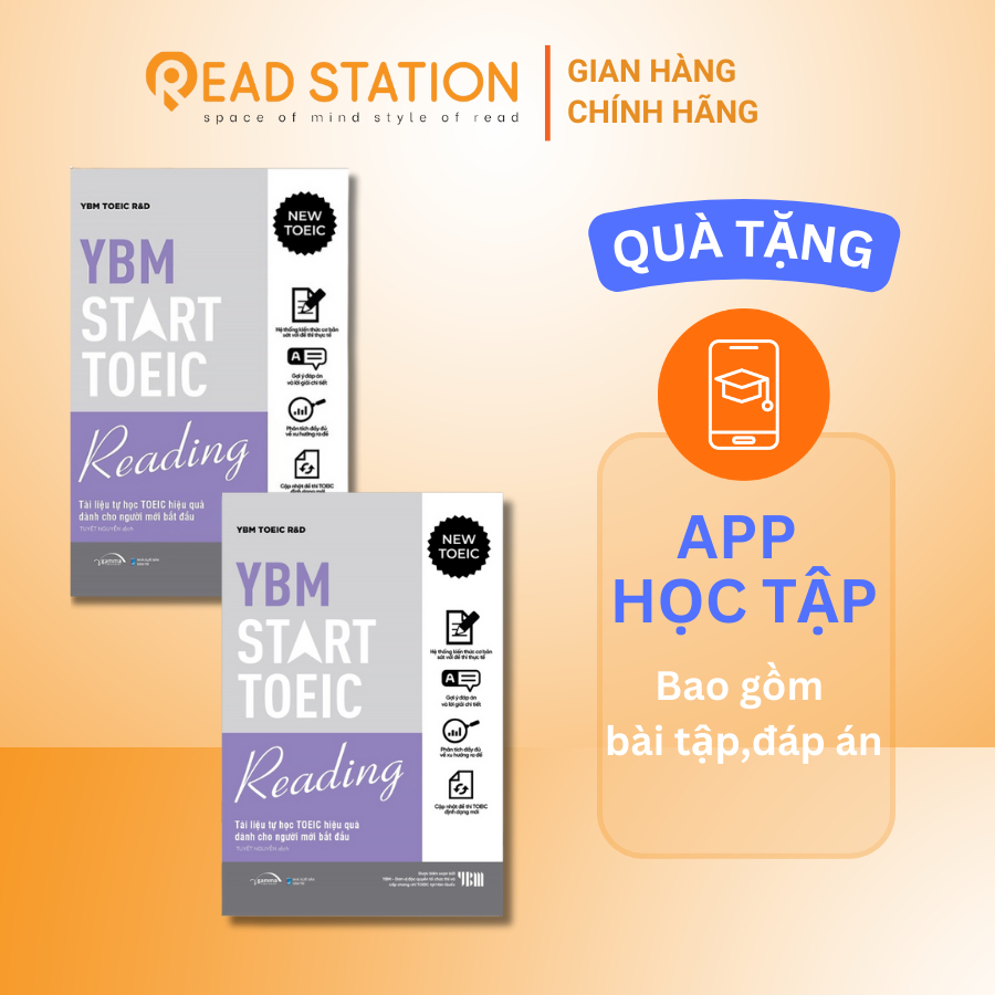 Combo Sách: YBM Start TOEIC: Listening + Reading (Tái bản) | Shopee Việt Nam