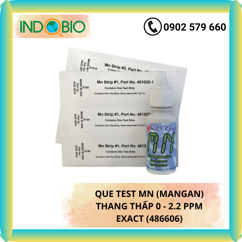 [CHÍNH HÃNG] QUE TEST MN (MANGAN) THANG THẤP 0 - 2.2 PPM- EXACT 486606 ...