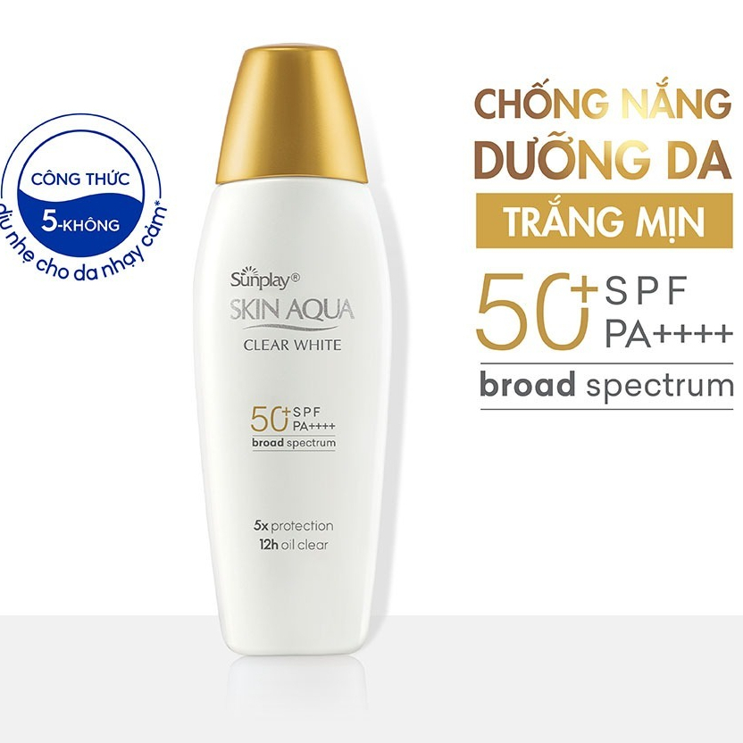 Kem Chống Nắng Dưỡng Trắng Da Cho Da Dầu Sunplay Skin Aqua Clear White Spf50 55g | Shopee Việt Nam