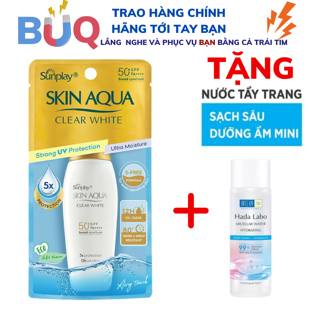 Kem Chống Nắng Dưỡng Trắng Da Cho Da Dầu Sunplay Skin Aqua Clear White Spf50 55g | Shopee Việt Nam