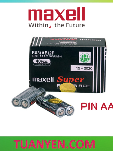 Pin AAA Maxell Super Power Ace Black 1.5V (vỉ 2 viên) hàng chính hãng ...