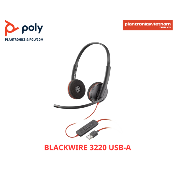 Tai Nghe Plantronics BlackWire C3220 USB-A hàng thanh lý văn phòng còn ...