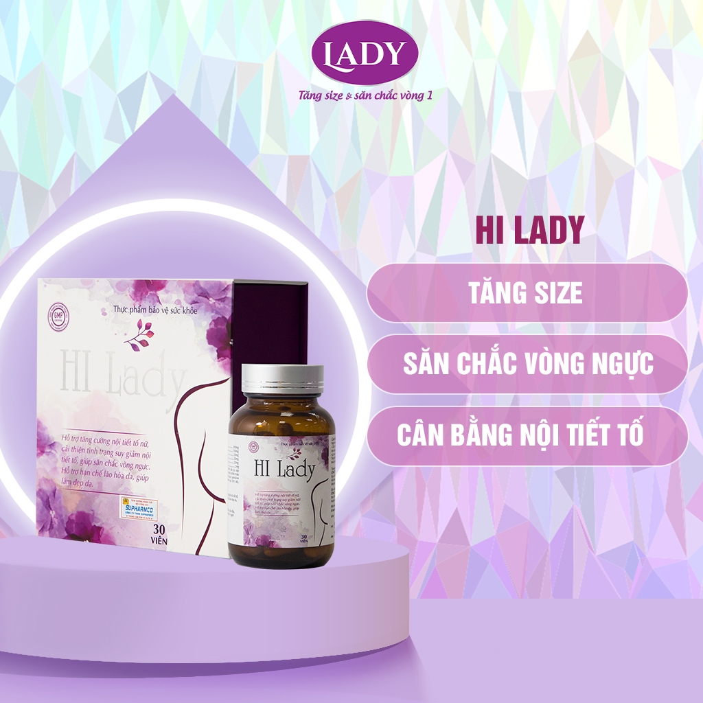 [HÀNG CHÍNH HÃNG] Viên Uống HI LADY Hỗ Trợ Tăng Cường Nội Tiết Tố Nữ ...