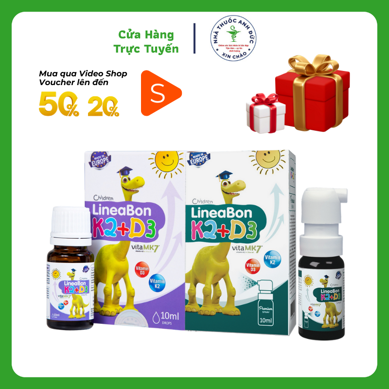 Dung dịch LineaBon K2+D3 ErgoPharm hỗ trợ bổ sung Vitamin D3 K2 (10ml) | Shopee Việt Nam
