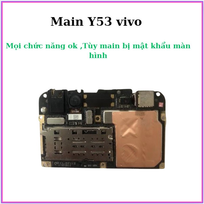 Main Y53 vivo,mọi chức năng ok ,tùy main bị mật khẩu | Shopee Việt Nam
