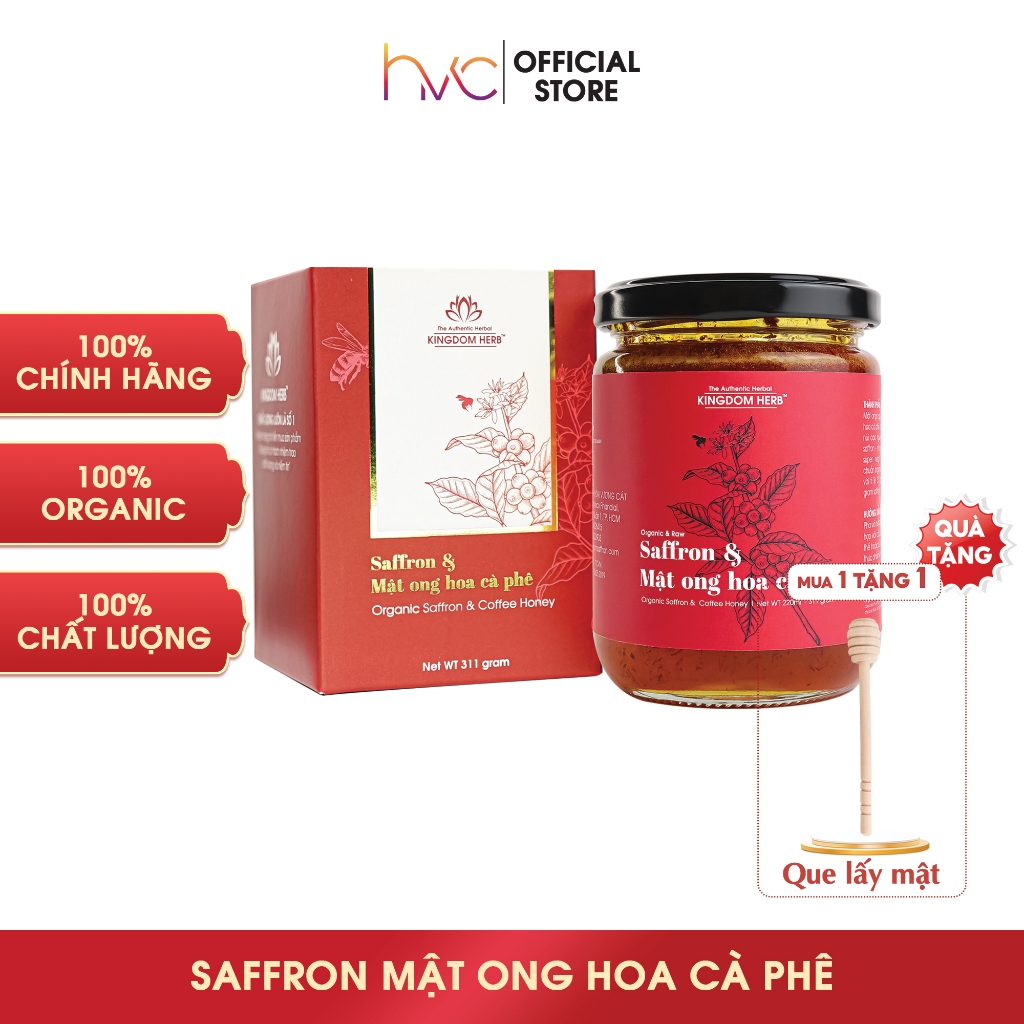 Saffron ngâm mật ong nhụy hoa nghệ tây Kingdom Herb chính hãng thượng ...