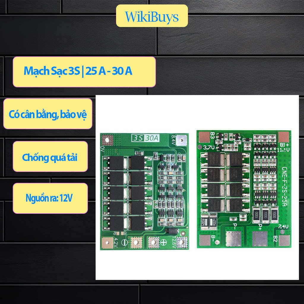 Mạch Sạc Cân Bằng Và Bảo Vệ Pin 3S 25A-30A | Shopee Việt Nam