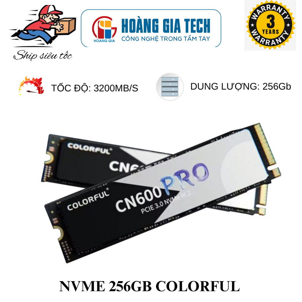 Ổ cứng M2 SSD Colorful 256GB NVME CN600 Pro Pcie 3.0 - Chính hãng ...