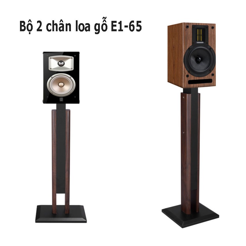 Đế kê loa - Chân loa gỗ E1-65 có chiều cao nâng hạ 65-85cm, mặt 19-25cm ...