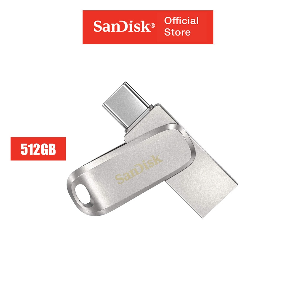 USB 3.2 Sandisk Ultra Dual Drive Luxe 512GB 400MB/s OTG Type-C DDC4 SDDDC4-512G-G46 | Shopee ...