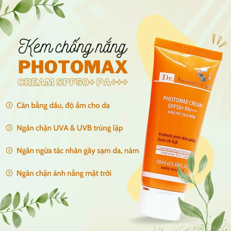 Kem Chống Nắng Photomax Cream SPF50+ PA+++ | Shopee Việt Nam