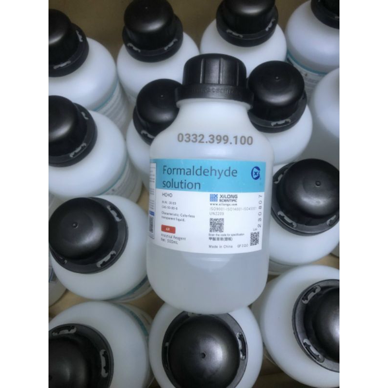 Formaldehyde Tinh Khiết ( Phòng Thí Nghiệm Formol, Formalin) HCHO 37-40% chai 500ml | Shopee ...