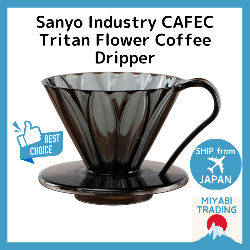 [Ship from JAPAN] Sanyo Industry CAFEC Tritan Flower Coffee Dripper ...