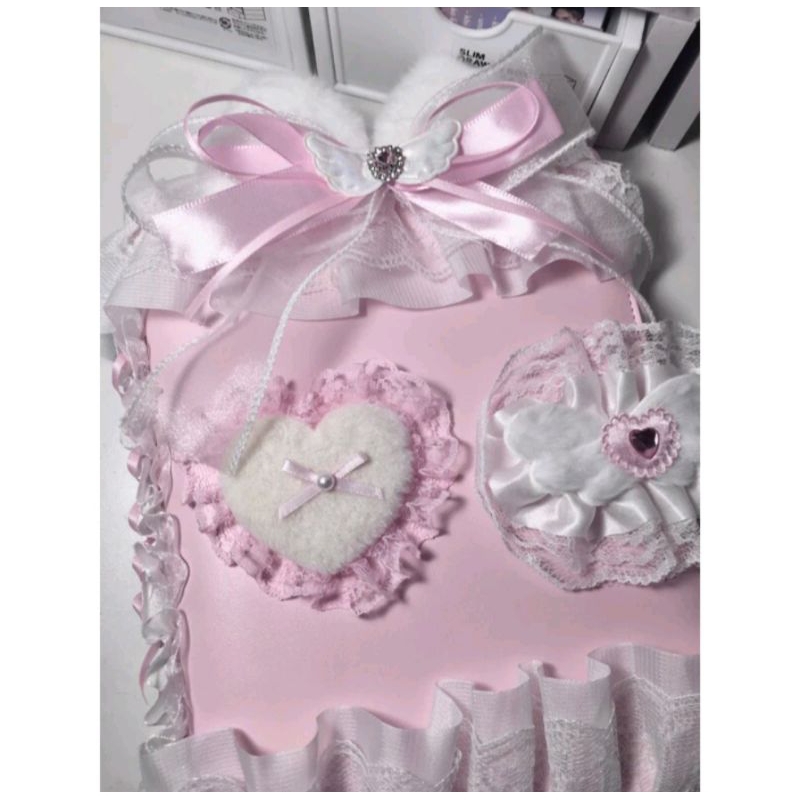 binder decor ren cánh thiên thần,tai mèo siêu dễ thương | Shopee Việt Nam