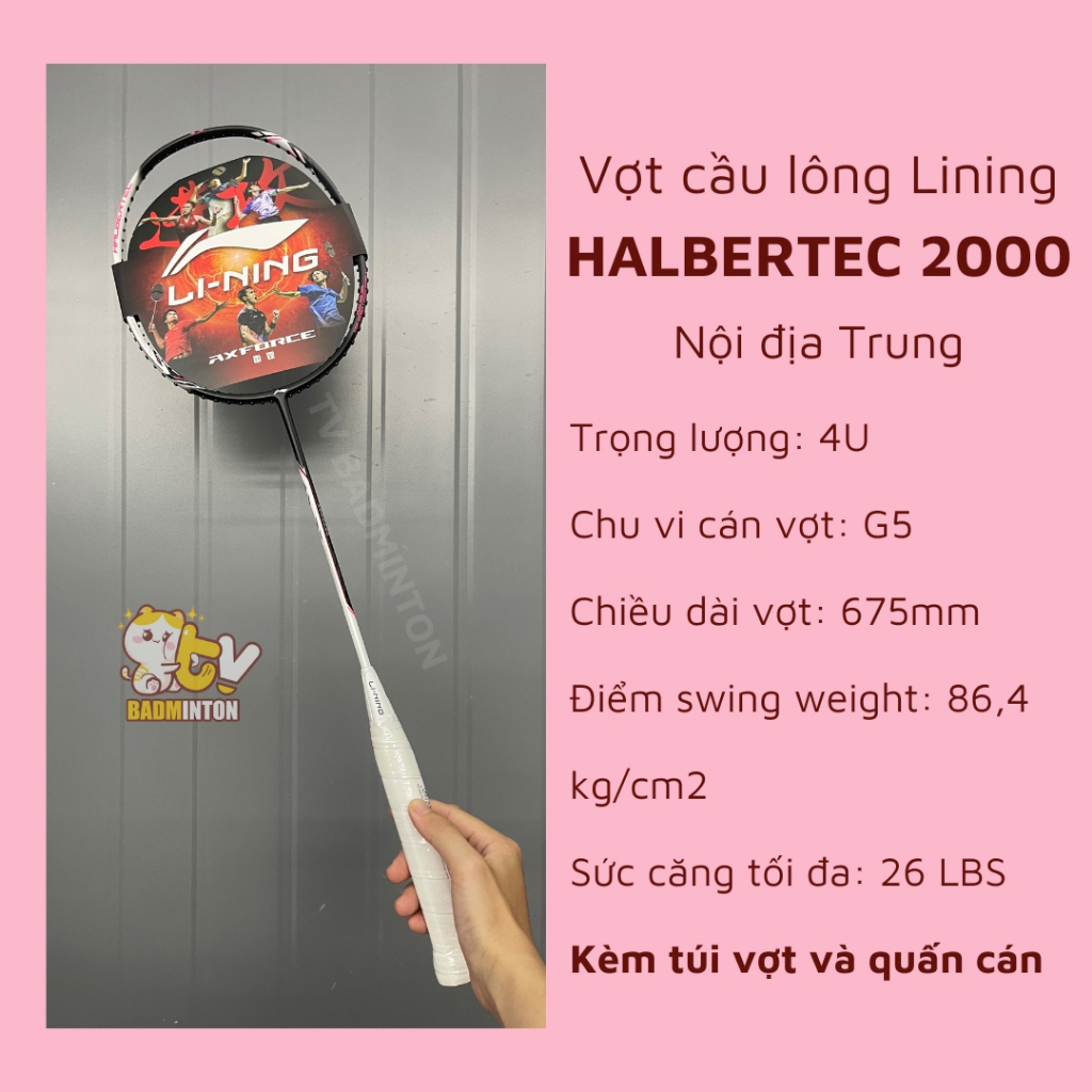 Vợt Cầu Lông Lining Halbertec 2000 Chính Hãng - Nội Địa Trung | Shopee ...