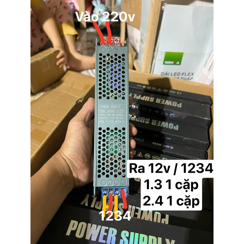 nguồn tổ ong 12v 33a mẫu mới (không quạt) | Shopee Việt Nam