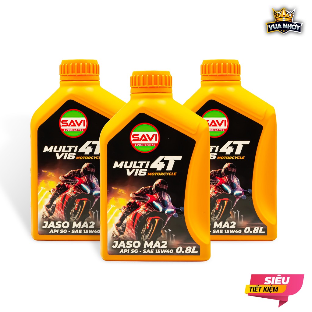 Combo 3 Chai Nhớt Xe Máy Giá rẻ SAVI 15W40 800mL Cho Xe Số/Tay Ga/Ba ...