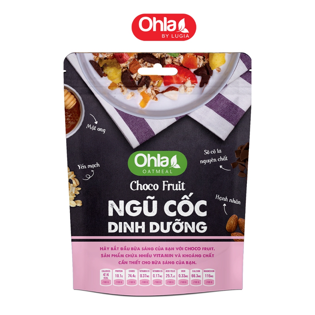 Ngũ Cốc Dinh Dưỡng Choco Fruit Ohla 180G | Shopee Việt Nam