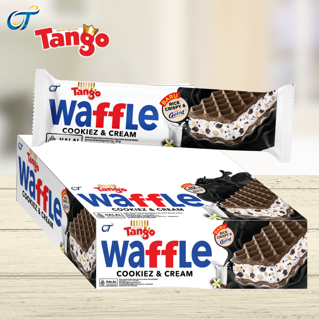 Bánh xốp Tango Waffle Cookies and Cream (Bánh quy kem) 300g cao cấp ...