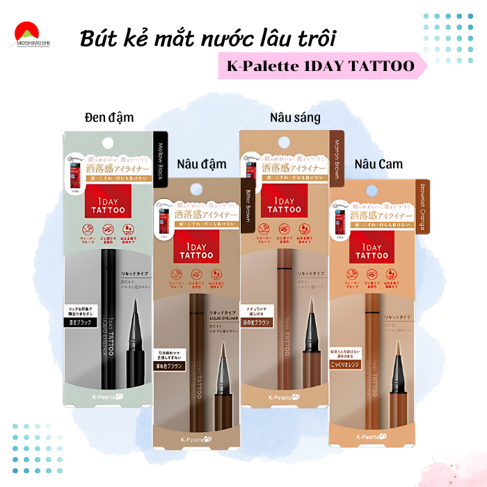 Bút kẻ mắt nước siêu mảnh lâu trôi K-Palette 1DAY TATTOO | Shopee Việt Nam