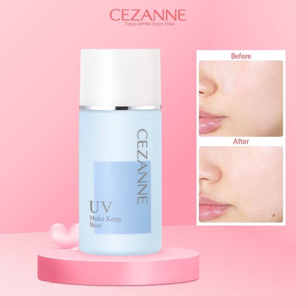 Kem lót trang điểm Cezanne Make Keep Base Nhật Bản kiềm dầu nâng tone che lỗ chân lông 30ml ...