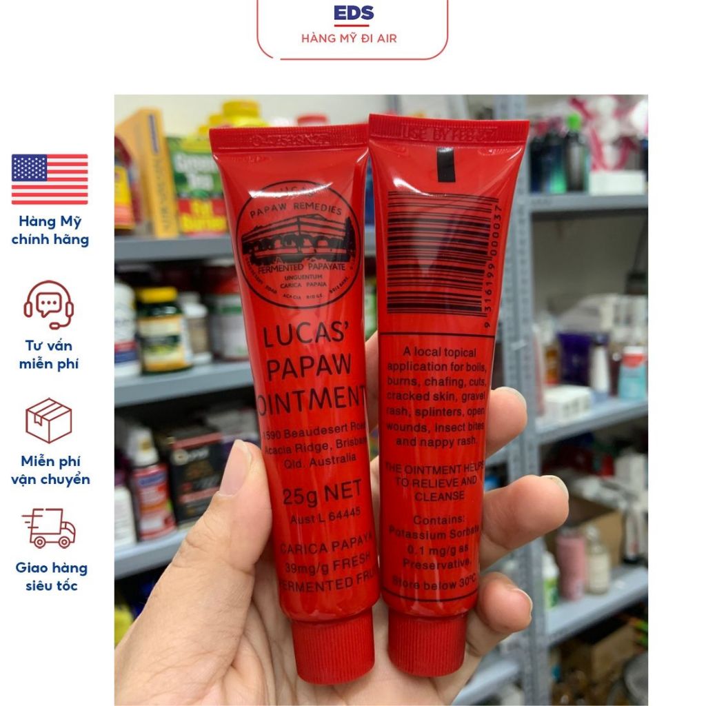 Kem bôi đa năng Lucas Papaw Ointment - EDS Hàng Mỹ | Shopee Việt Nam
