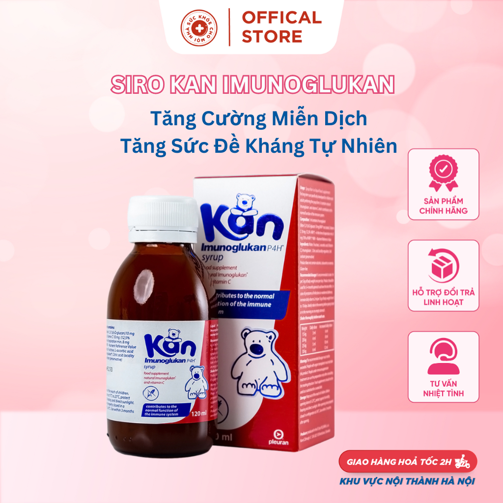 Siro Kan ImunoGlukan.Tăng Cường Miễn Dịch,Tăng Sức Đề Kháng Tự Nhiên ...