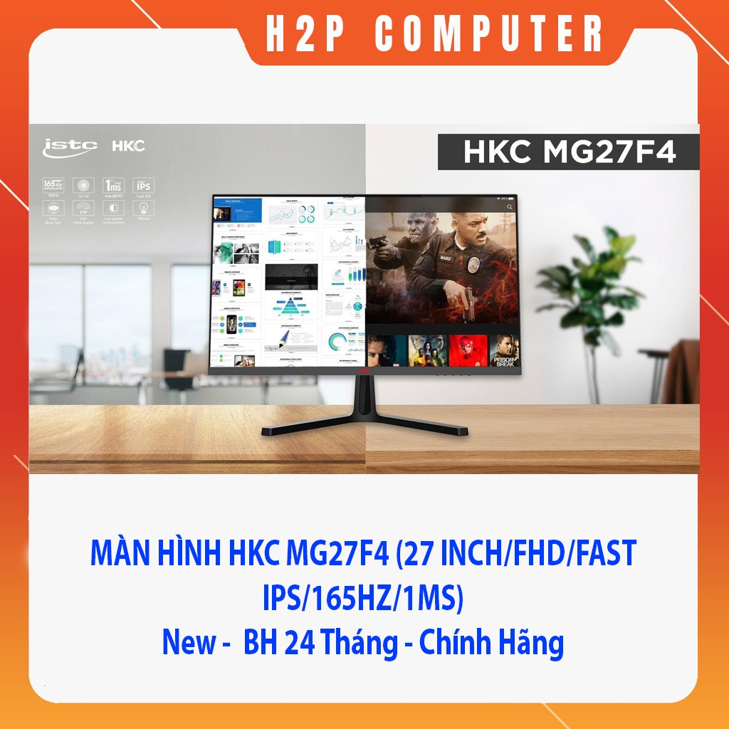 MÀN HÌNH HKC MG27F4 (27 INCH/FHD/FAST IPS/165HZ/1MS) - New - Chính Hãng - BH 24 Tháng | Shopee ...