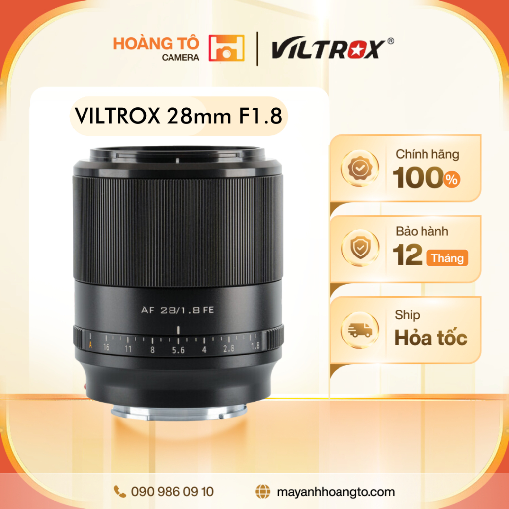 Ống kính Viltrox AF 28mm f1.8 (for Sony FE / Nikon Z fullframe) | Chính ...
