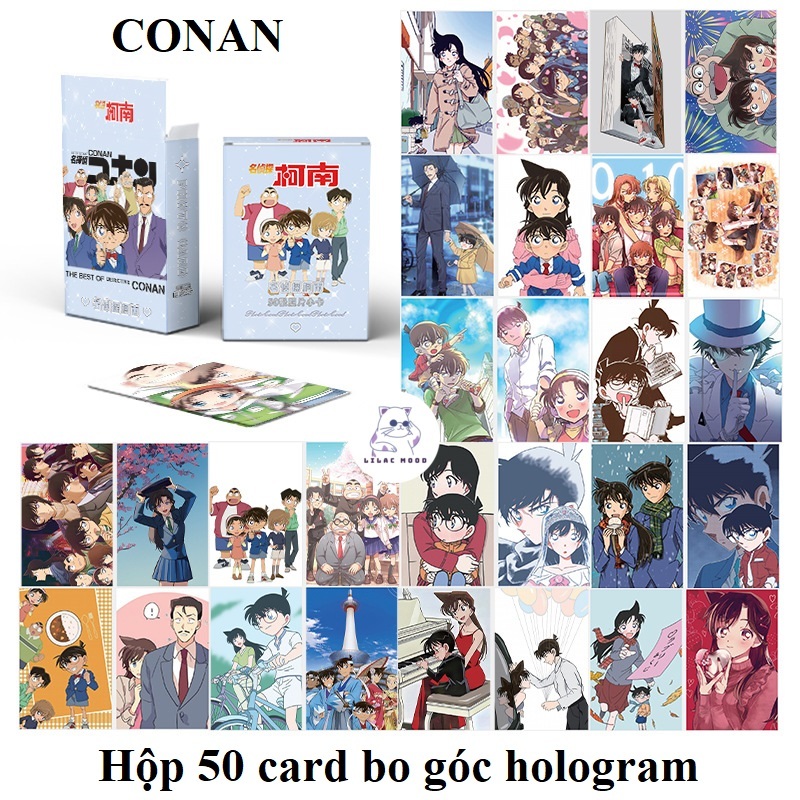 SẴN Conan Thám tử lừng danh Conan | Hộp thẻ card laser 50-55 tấm mới ...