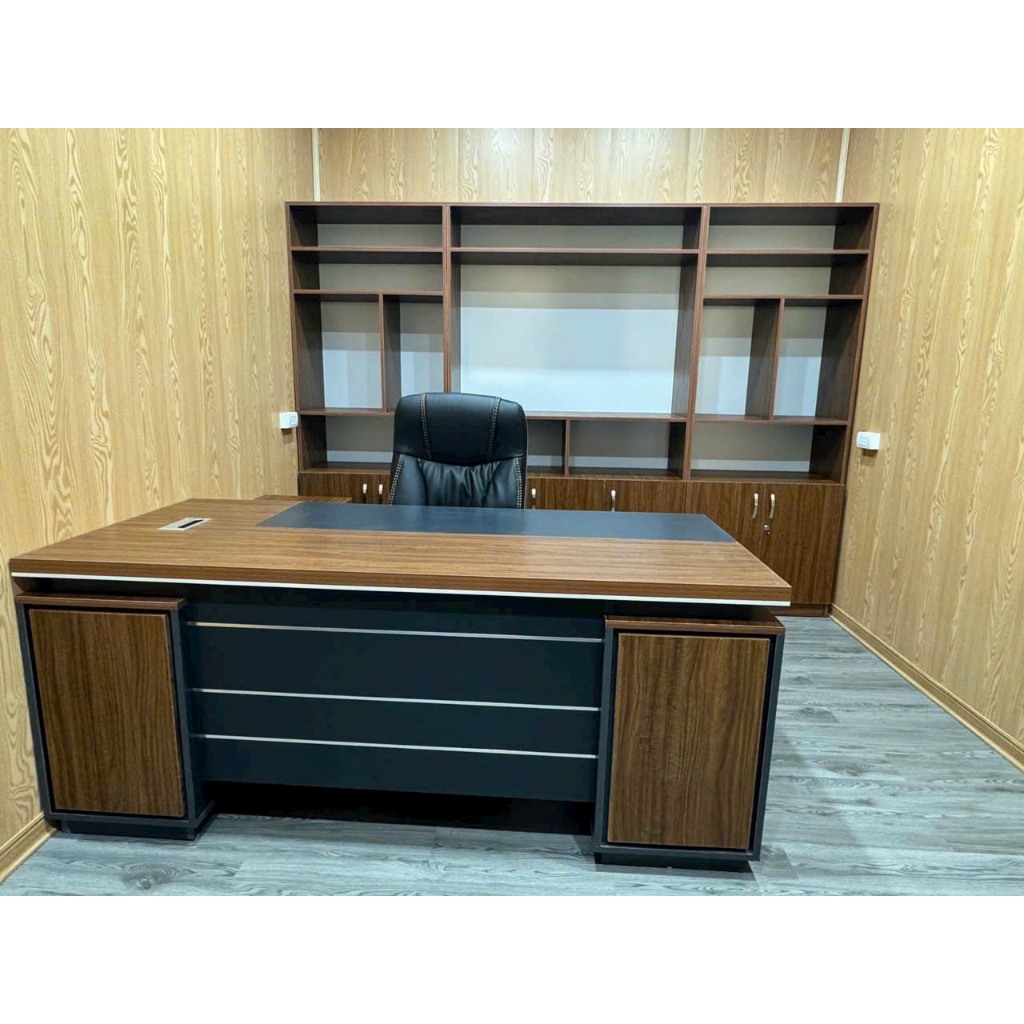 Bàn Giám Đốc Hiện Đại Chữ L,Bàn lãnh đạo, Bàn Làm Việc 1m6-1m8 đầy đủ ...