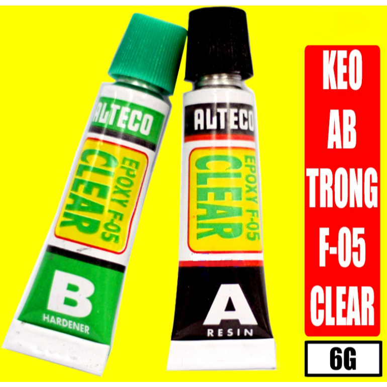 Keo AB 2 Thành Phần ALTECO F05 CLEAR EPOXY Siêu Cứng | Shopee Việt Nam
