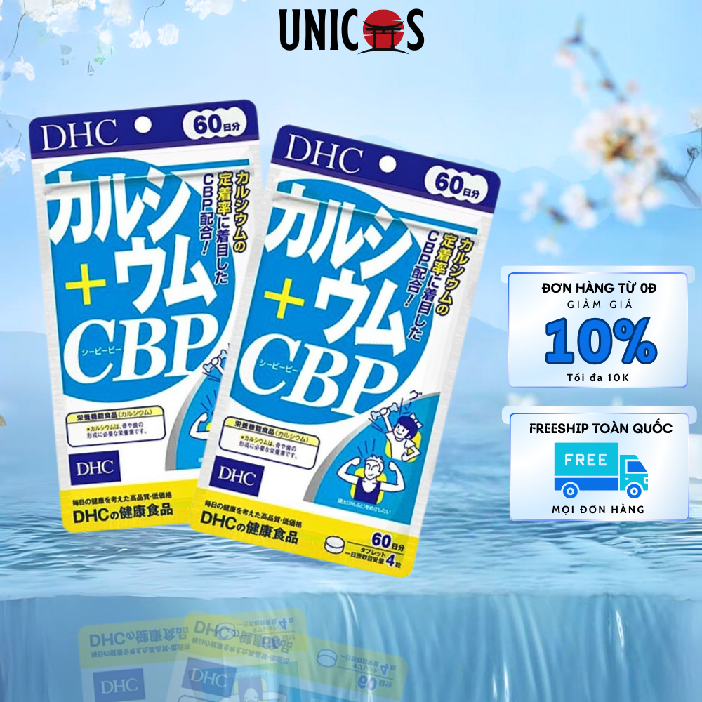 Viên uống DHC Canxi bổ sung canxi giúp xương chắc khỏe, giảm nguy cơ loãng xương | Shopee Việt Nam