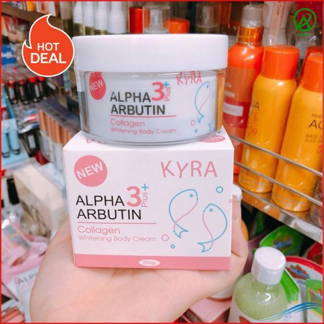 Kem Body Dưỡng Da Alpha Arbutin Collagen 3+ Plus Kyra Thái Lan | Shopee Việt Nam