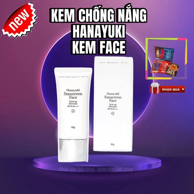 Kem face chống nắng hanayuki trắng chính hãng | Shopee Việt Nam