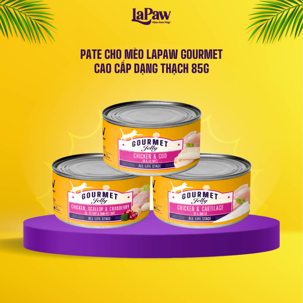 laPaw Gourmet Pate cho mèo cao cấp dạng thạch hộp 85g | Shopee Việt Nam