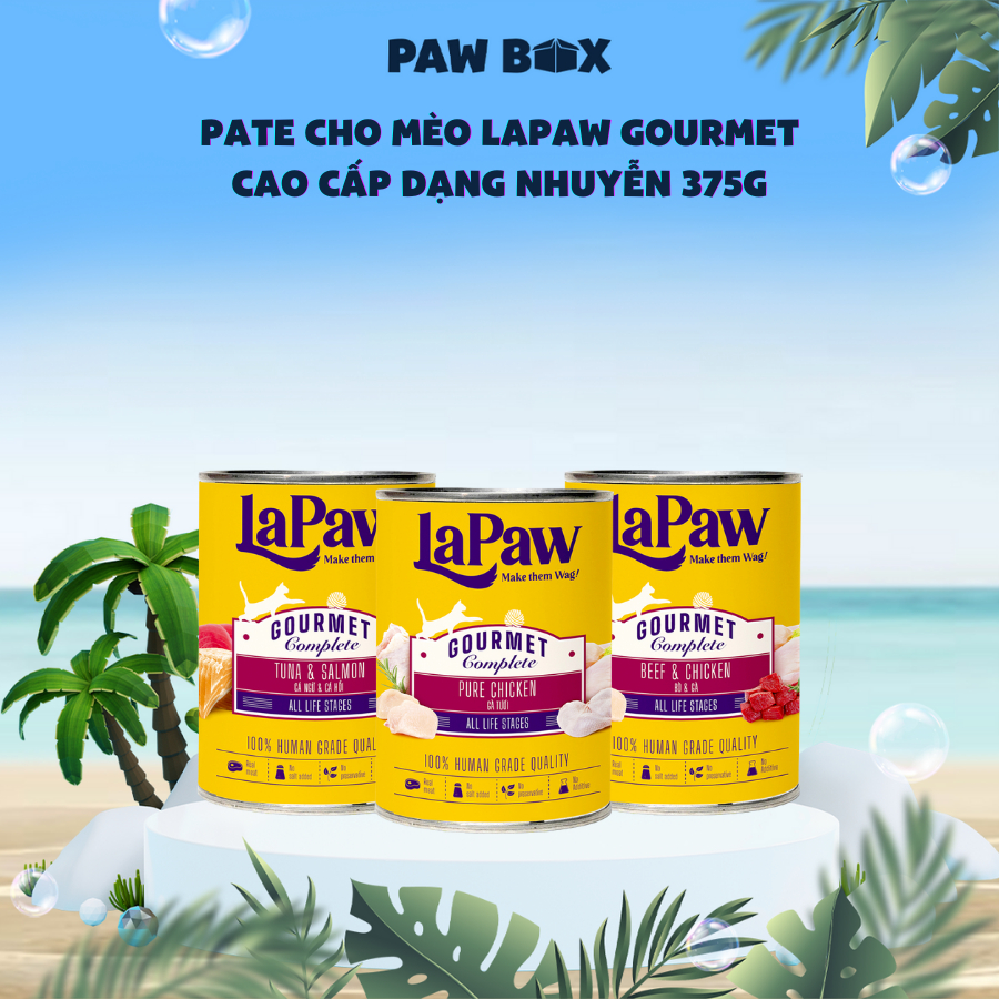 Pate cho mèo laPaw Gourmet cao cấp dạng nhuyễn hộp 375g | Shopee Việt Nam