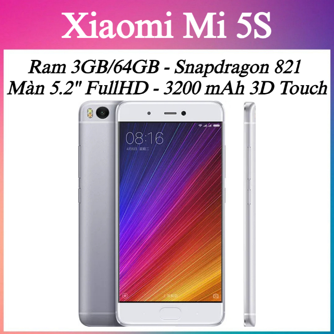 Điện thoại Xiaomi Mi 5S - Ram 3GB/64G Snap 821 - Vân tay siêu âm | Shopee Việt Nam