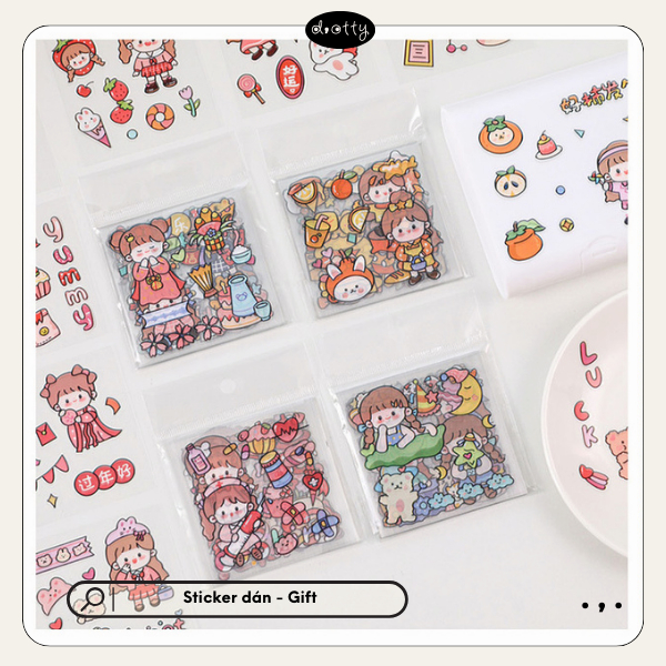 Miếng Sticker Dán Dễ Thương Trang Trí Đồ Dùng Học Tập Sổ Tay, Sticker ...