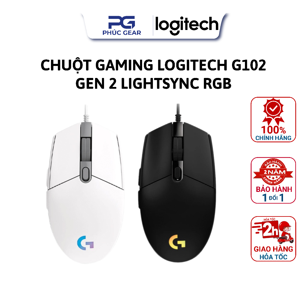 Chuột Gaming Có Dây Logitech G102 Gen 2 Lightsync RGB - Bảo hành 24 tháng - HÀNG CHÍNH HÃNG ...