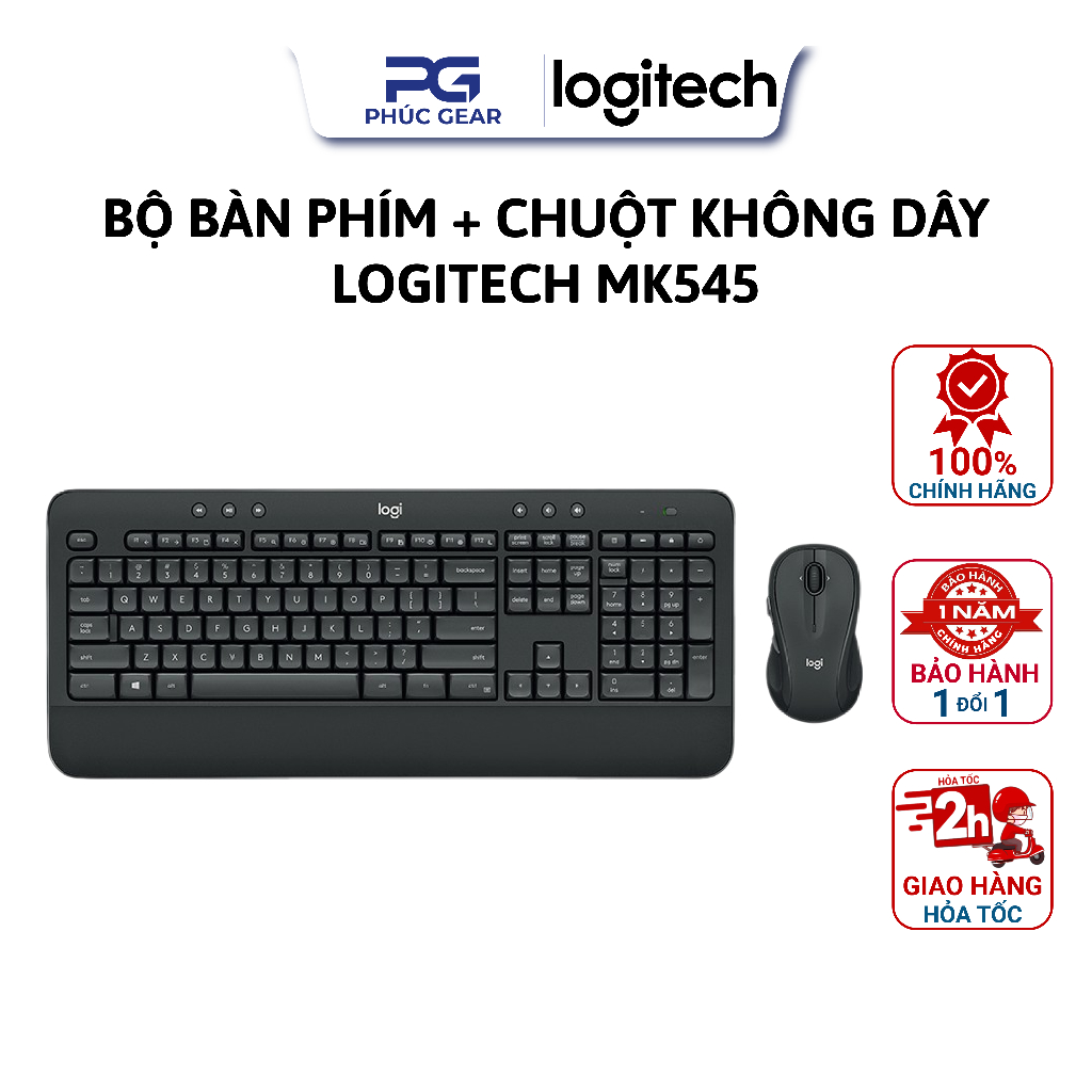 Bộ Bàn Phím + Chuột Không Dây Logitech MK545 - Bảo hành 12 tháng - HÀNG ...