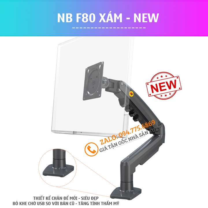 Giá Treo Màn Hình Máy Tính NB F80 / EZ1 / H100 17 - 30 Inch / NB G45 22 ...