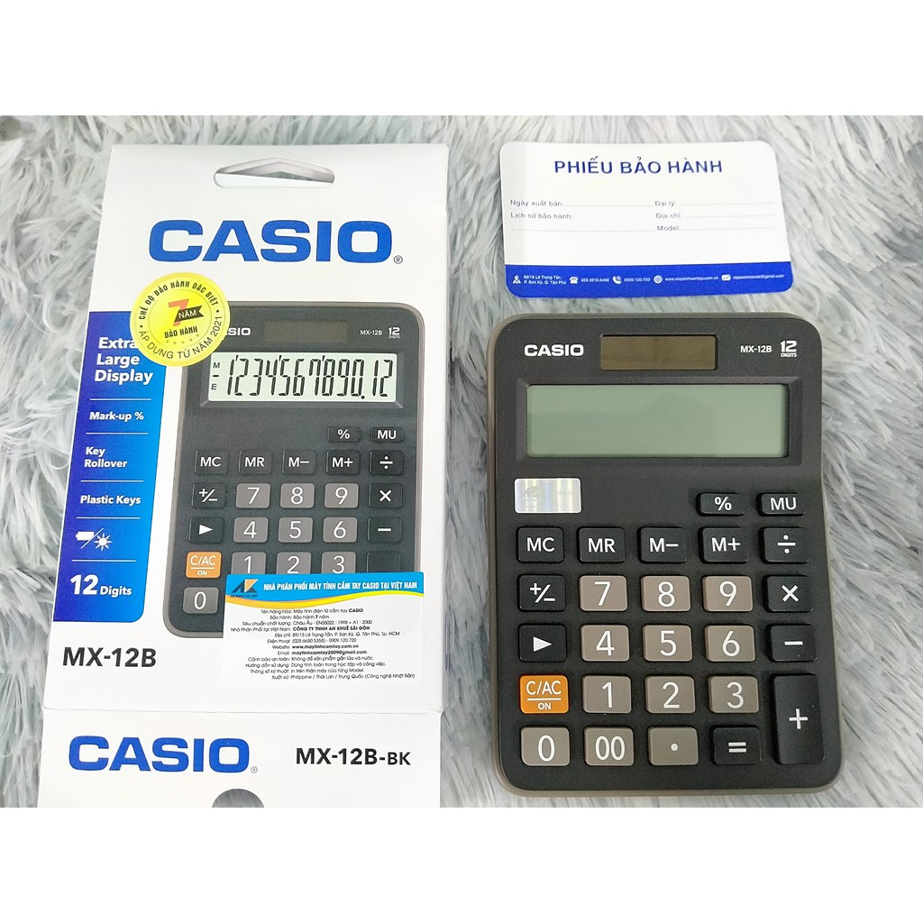 Máy tính mini Casio MX-120B | Shopee Việt Nam