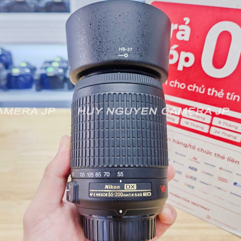 ỐNG KÍNH NIKON 55 200 VR cho máy ảnh Nikon DX . Nikon AF-S DX VR Zoom Nikkor ED 55-200mm F4-5.6G ...
