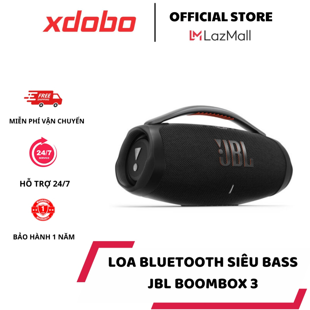 Loa Bluetooth JBL Bombox 3 Chính Hãng - Loa Siêu Trầm Công Suất Lớn JBI Boombox Hàng Bãi Mỹ Âm ...